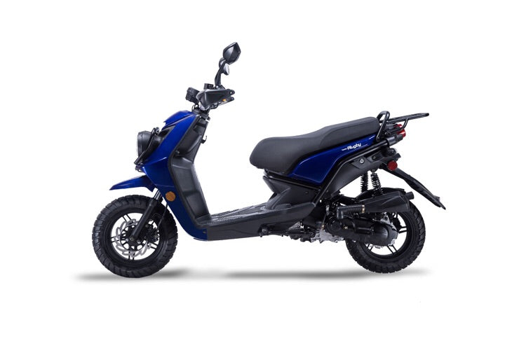 Wolf Rugby II 150cc Scooter - Blue – Moto-Man Powersports