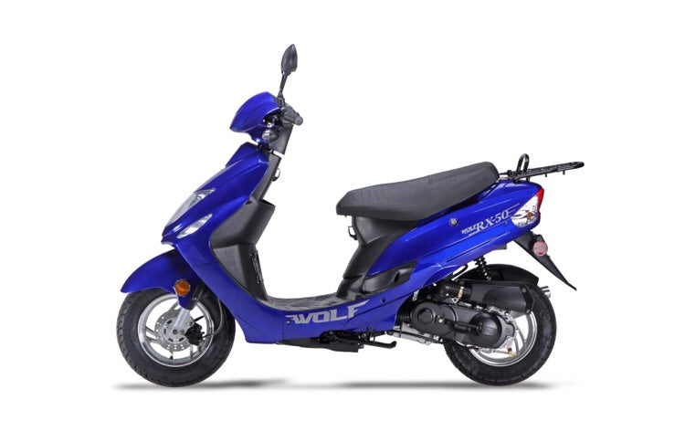 Wolf RX-50 Scooter - Blue – Moto-Man Powersports
