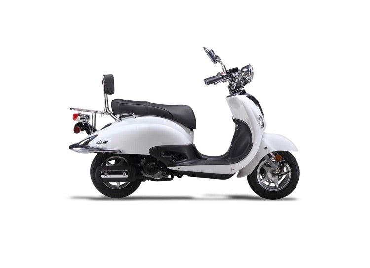 Wolf Jet II 150cc Scooter - White – Moto-Man Powersports